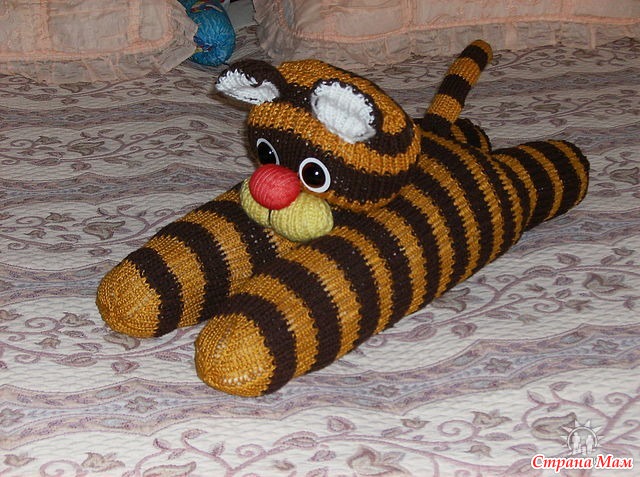 Игрушка-подушка вязаная спицами - Вязание - Страна Мам