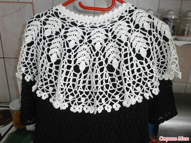 Ажурная накидка - Вязание - Страна Мам