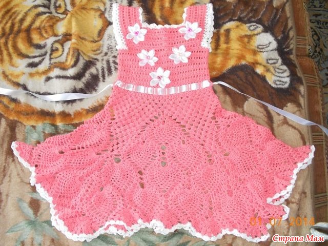 ПЛАТЬЕ ДЛЯ 5-7 ЛЕТ - Вязание для детей - Страна Мам