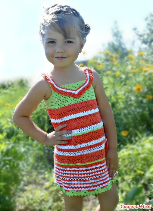 Сарафан для девочки "Бриз" - Вязание - Страна Мам