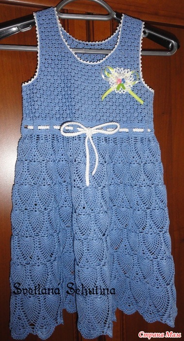 Платье ананасами для девочки - Вязание - Страна Мам