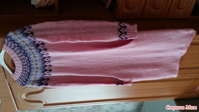 Туника с карманами и жакардом - Страна Мам