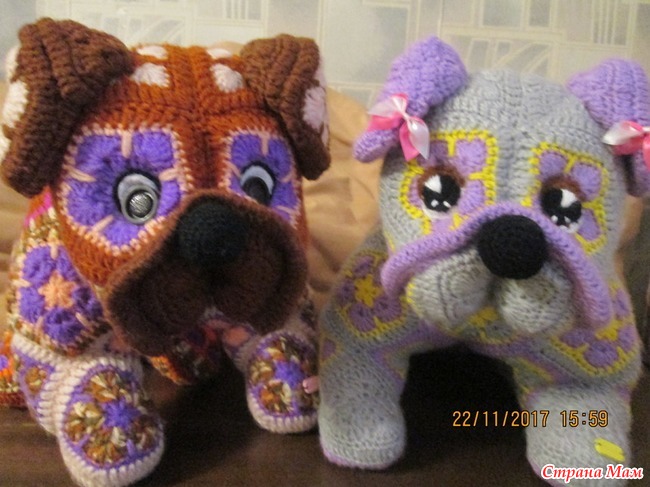 . мои собаки "африканским цветком" - Амигуруми - Страна Мам