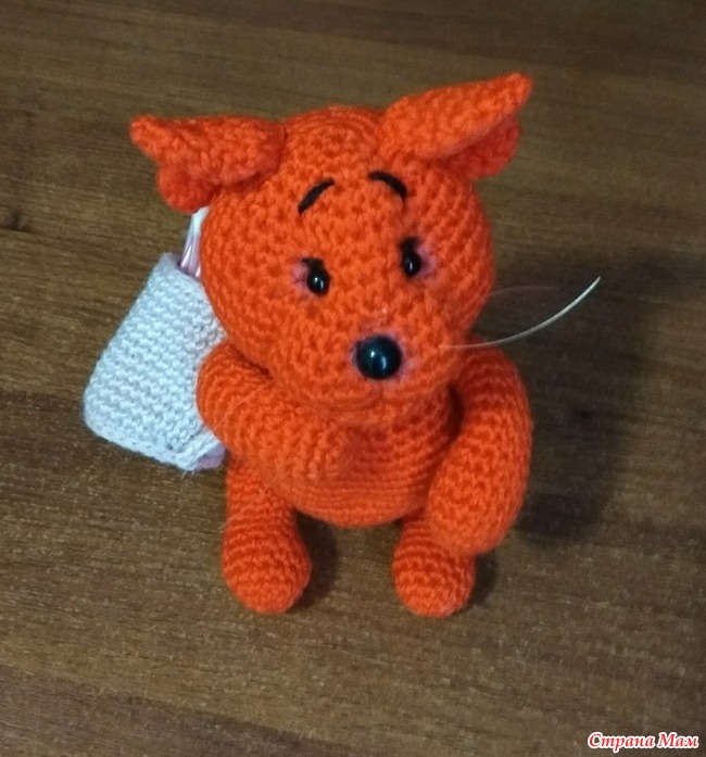 . Котик с котомкой - Амигуруми - Страна Мам