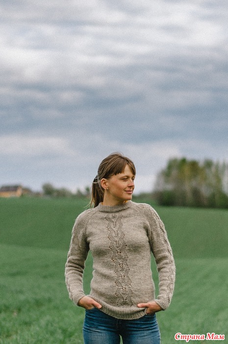 Свитер регланом сверху - Вязание - Страна Мам