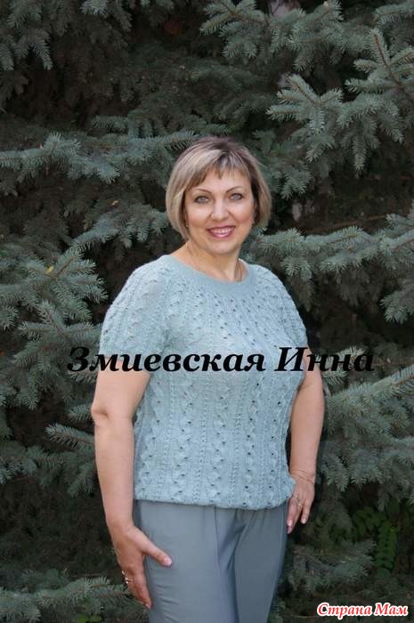 схема для кофточки с круглой кокеткой - Страна Мам
